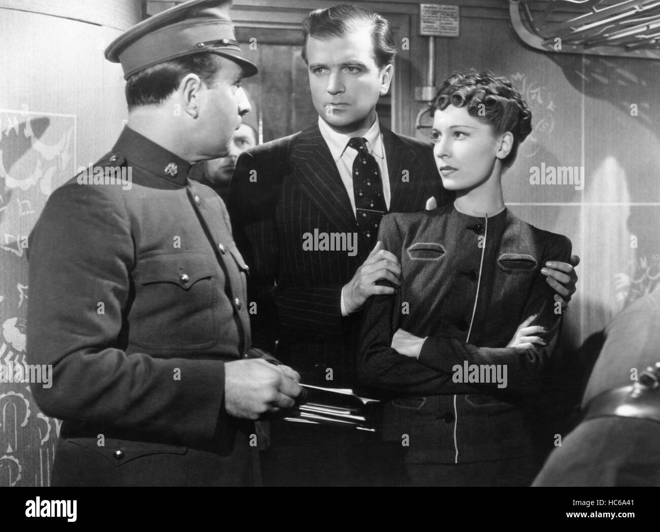 CONTINENTAL EXPRESS, (aka THE SILENT BATTLE), John Loder (center ...