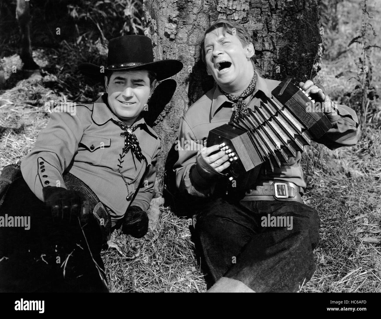 THE SILVER BULLET, from left: Johnny Mack Brown, Fuzzy Knight, 1942 ...