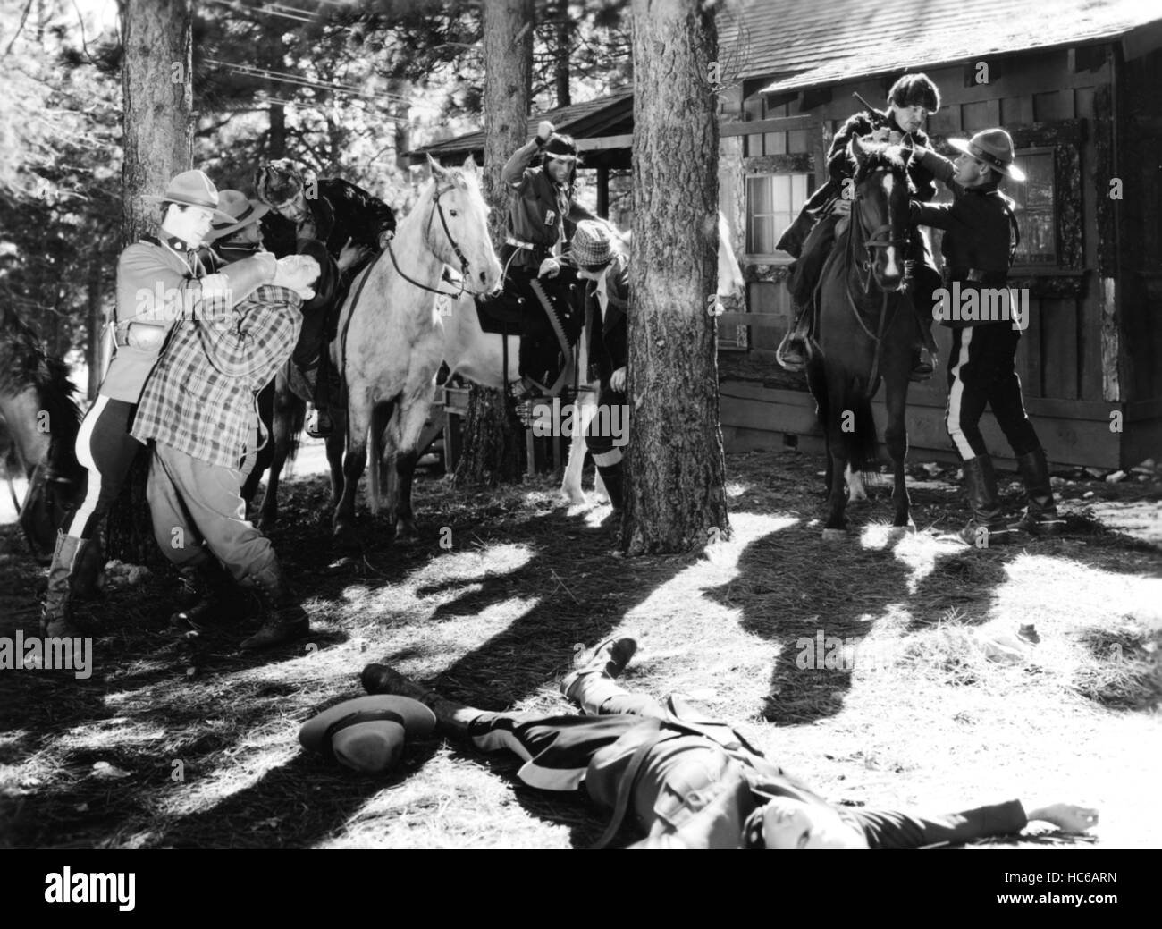 THE SILENT CODE, first, second and fourth from left: Kane Richmond, Ben Corbett, Clarence Davis ...