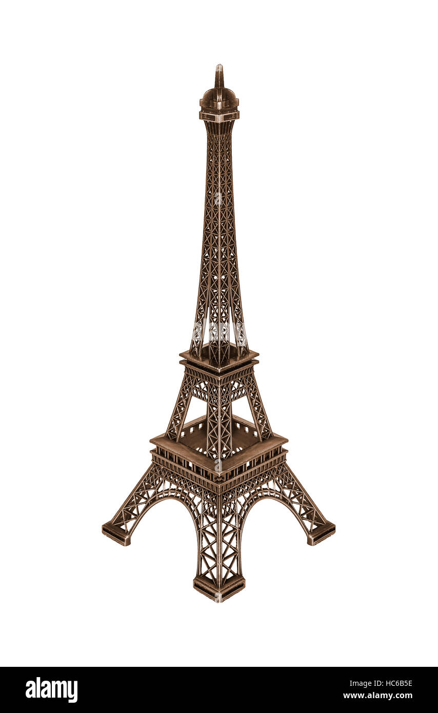 Silhouette the eiffel tower Cut Out Stock Images & Pictures - Alamy