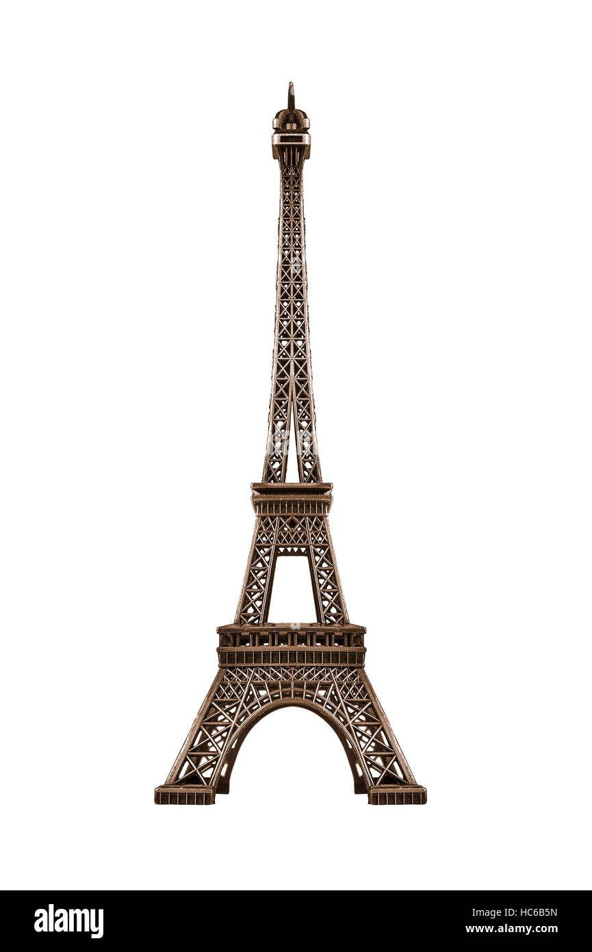 Eiffel tower isolated Stock Photo - Alamy