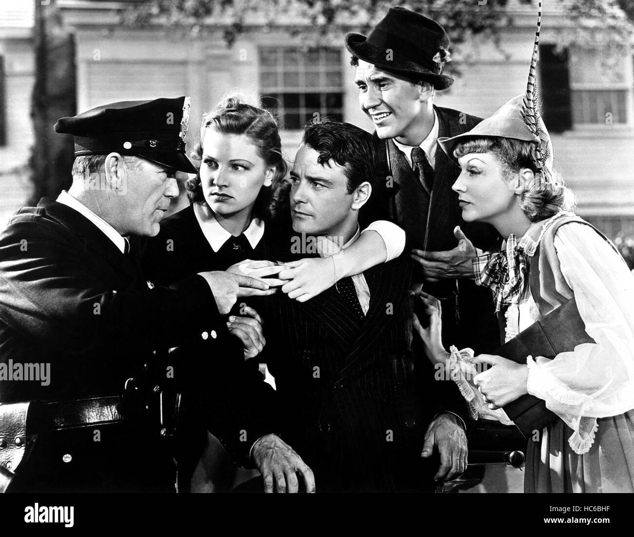 SPRING MADNESS, from second left, Ann Morriss, Lew Ayres, Burgess ...