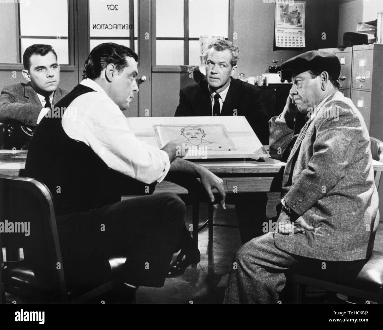 SPACE MASTER X-7, from left, Robert Ellis, Paul Frees, Bill Williams ...