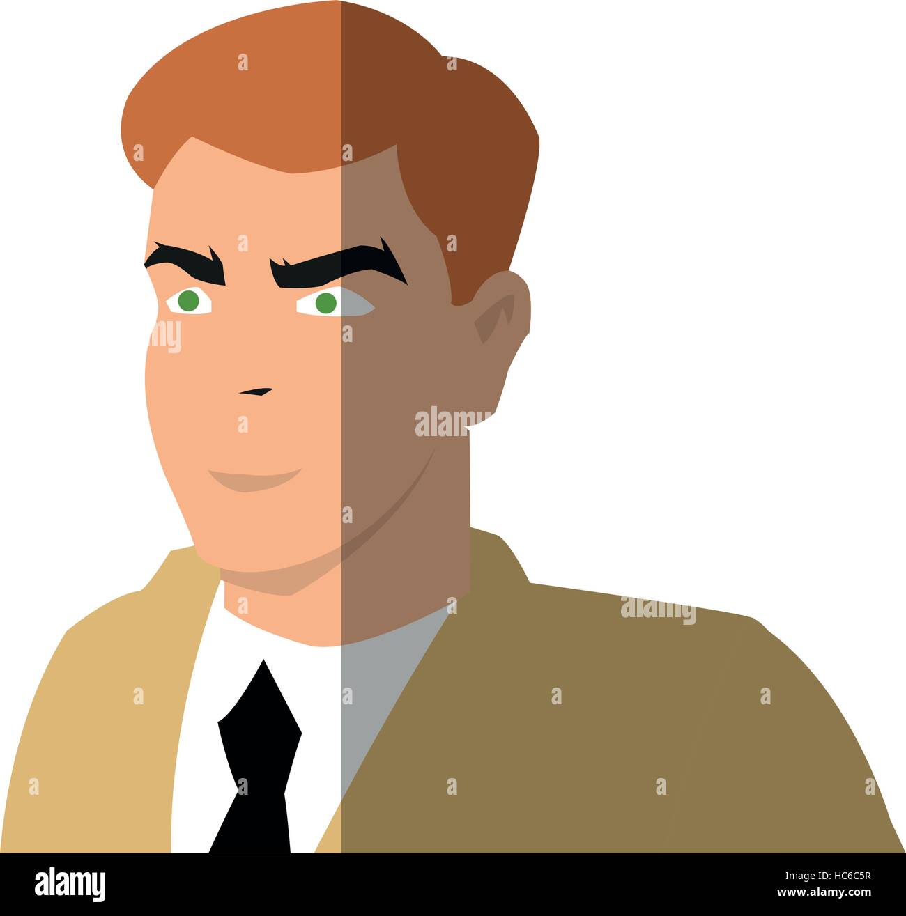 Isolated inspector man cartoon design Stock Vector Image & Art - Alamy