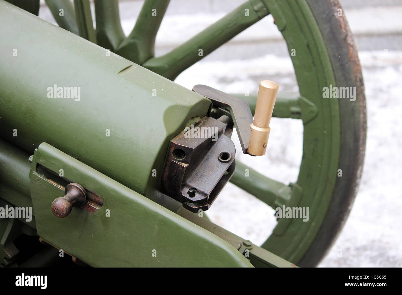 element for targeting to the Russian military historical green gun ...