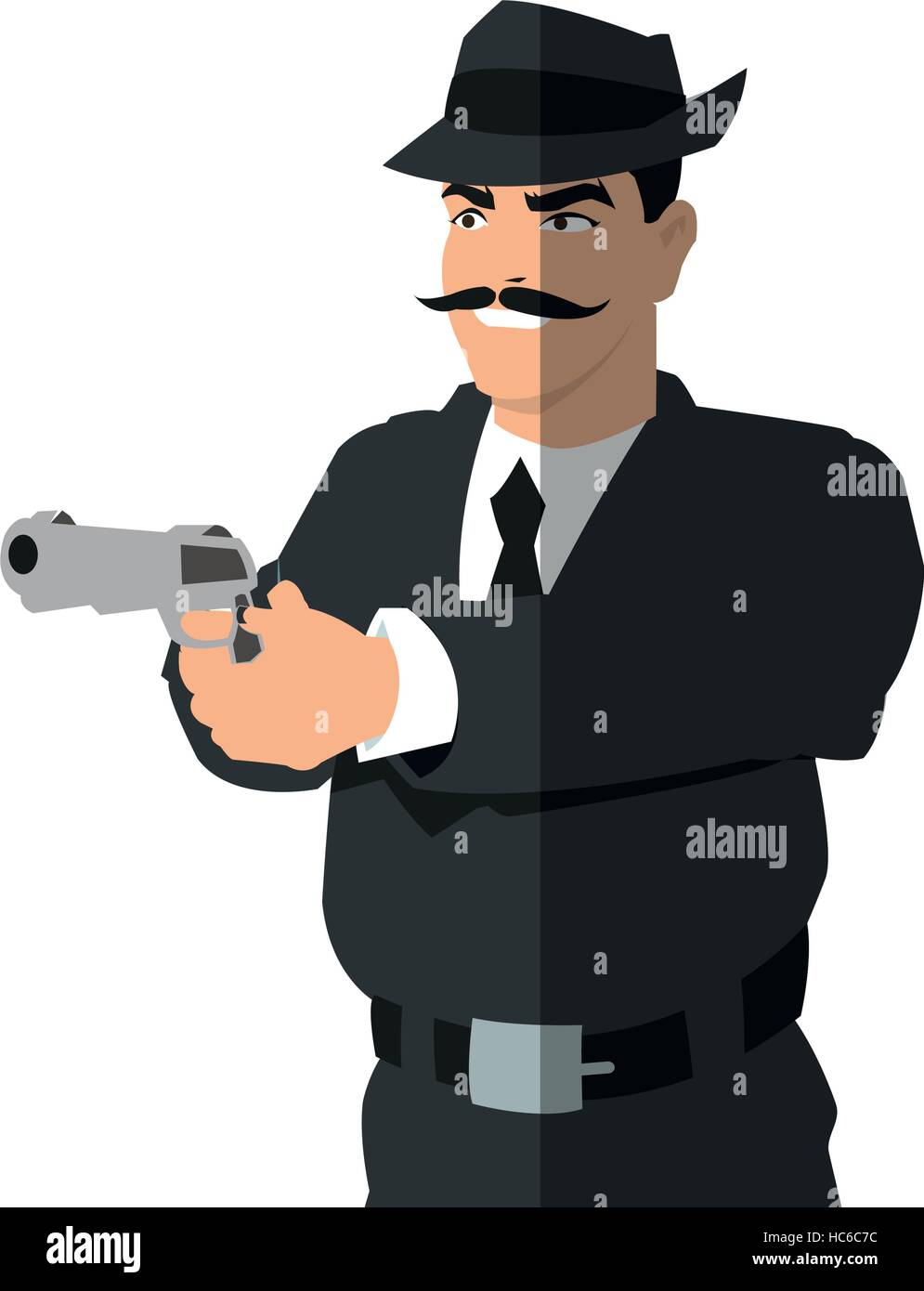 Isolated man cartoon with gun design Stock Vector Image & Art - Alamy