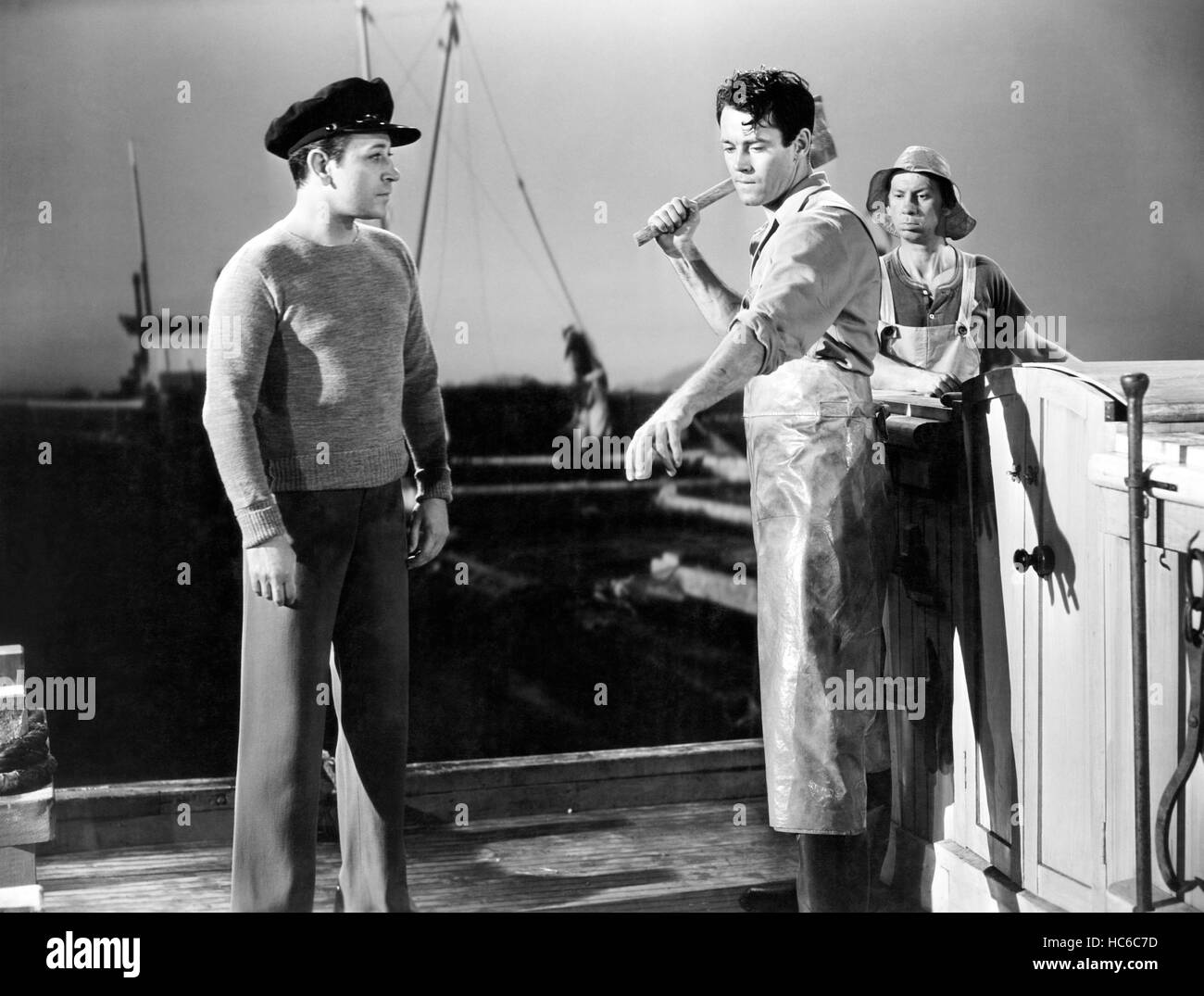 SPAWN OF THE NORTH, from left: George Raft, Henry Fonda, Fuzzy Knight ...