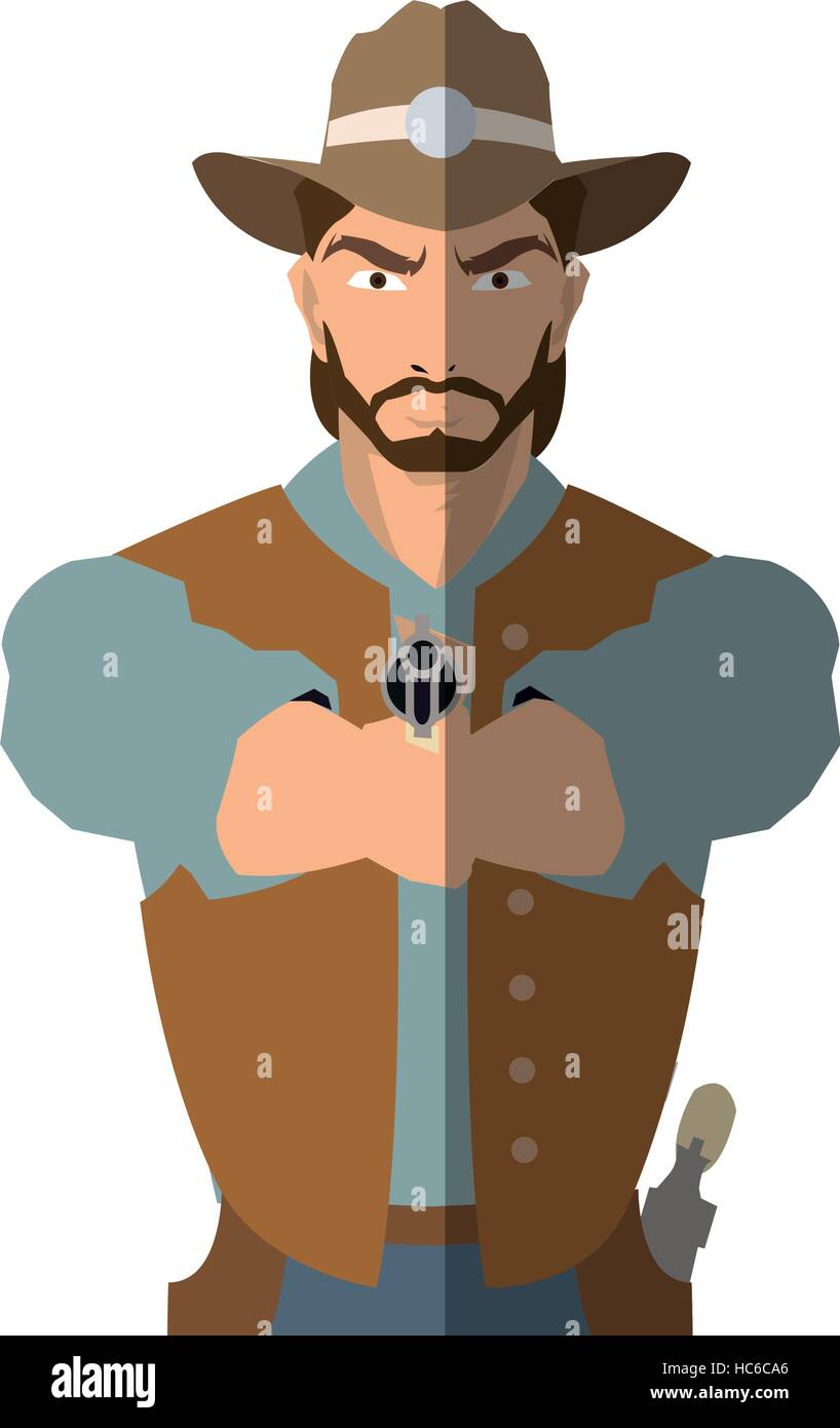 Isolated cowboy cartoon design Stock Vector Image & Art - Alamy