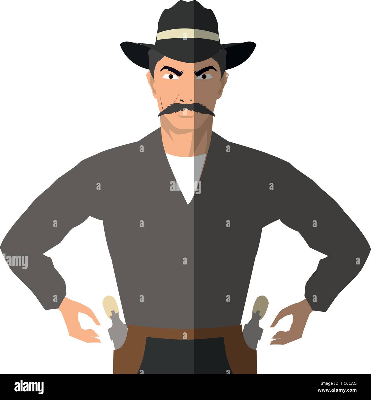 Isolated cowboy cartoon design Stock Vector Image & Art - Alamy