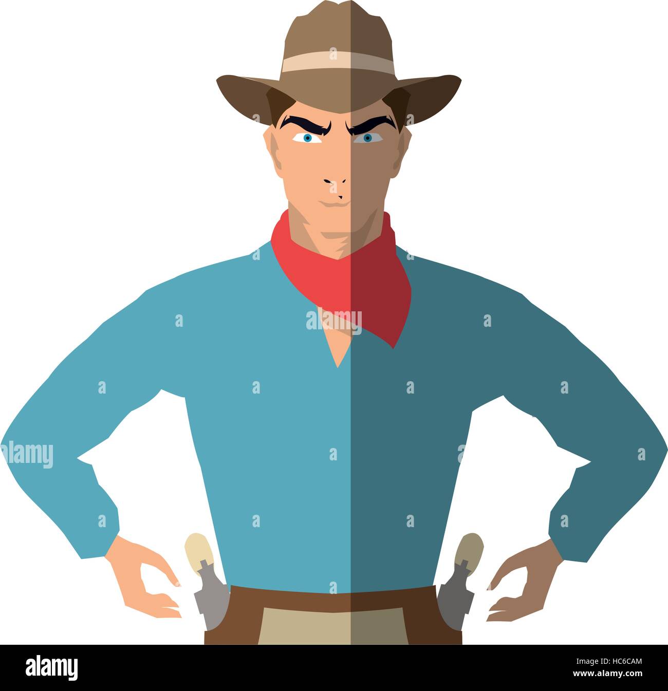 Isolated cowboy cartoon design Stock Vector Image & Art - Alamy