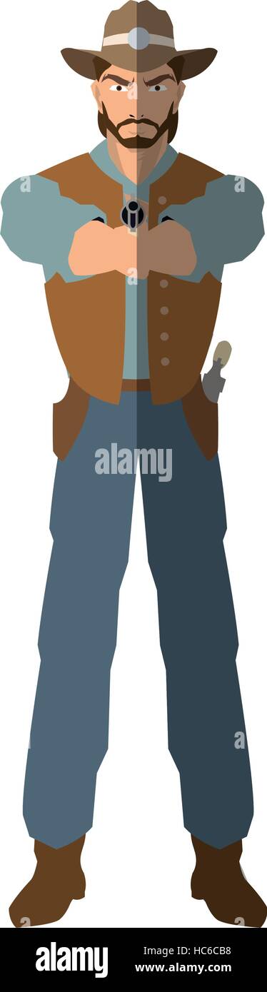 Isolated cowboy cartoon design Stock Vector Image & Art - Alamy
