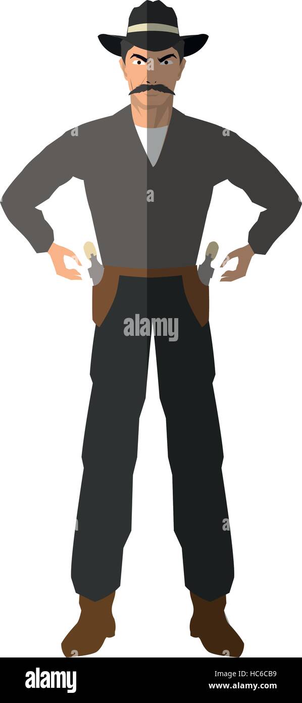 Isolated cowboy cartoon design Stock Vector Image & Art - Alamy