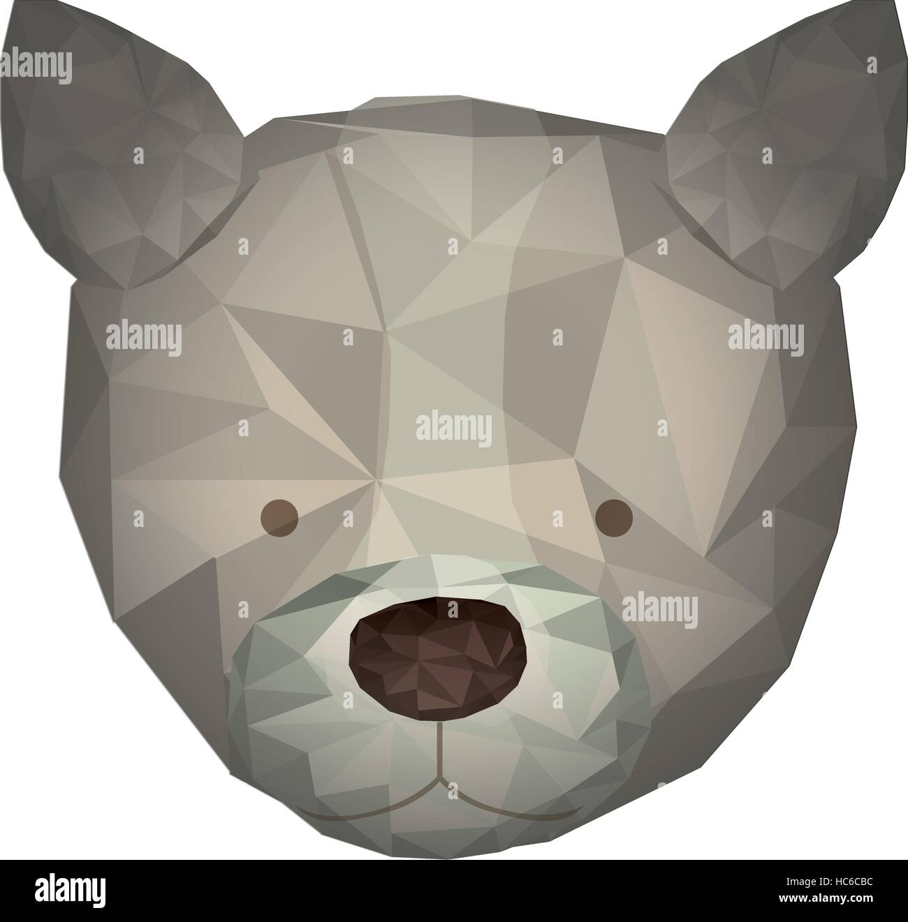 Polygonal dog icon. Animal nature life and fauna theme. Isolated design ...