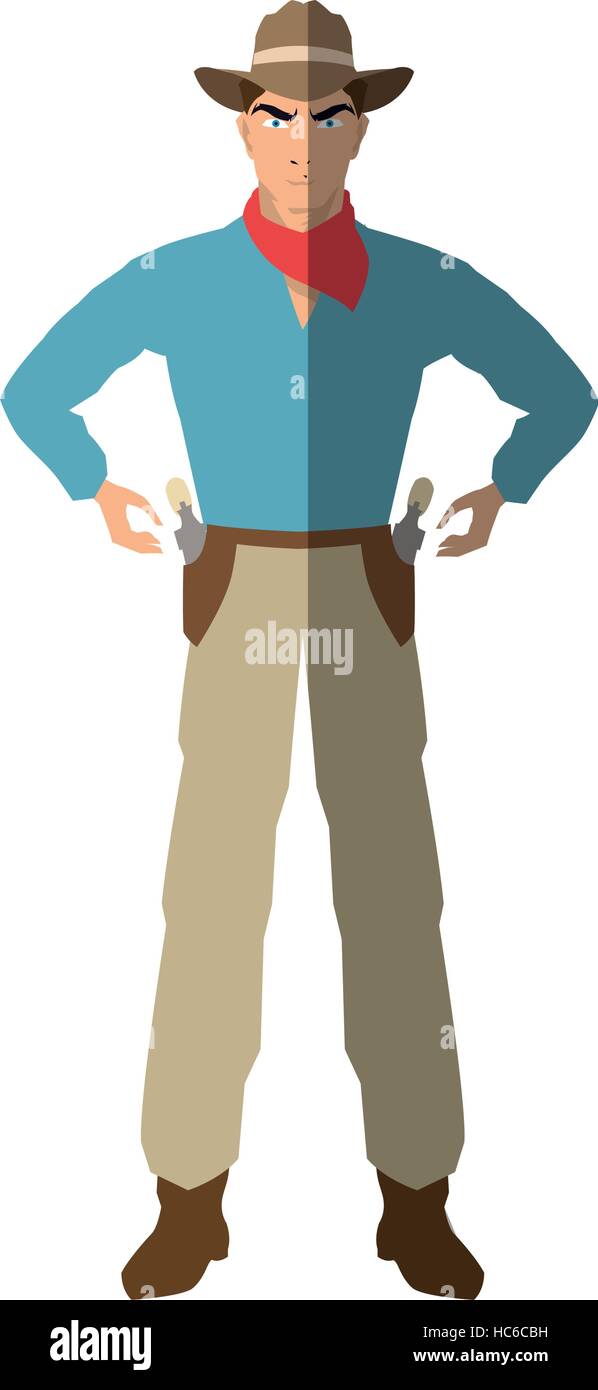 Isolated cowboy cartoon design Stock Vector Image & Art - Alamy
