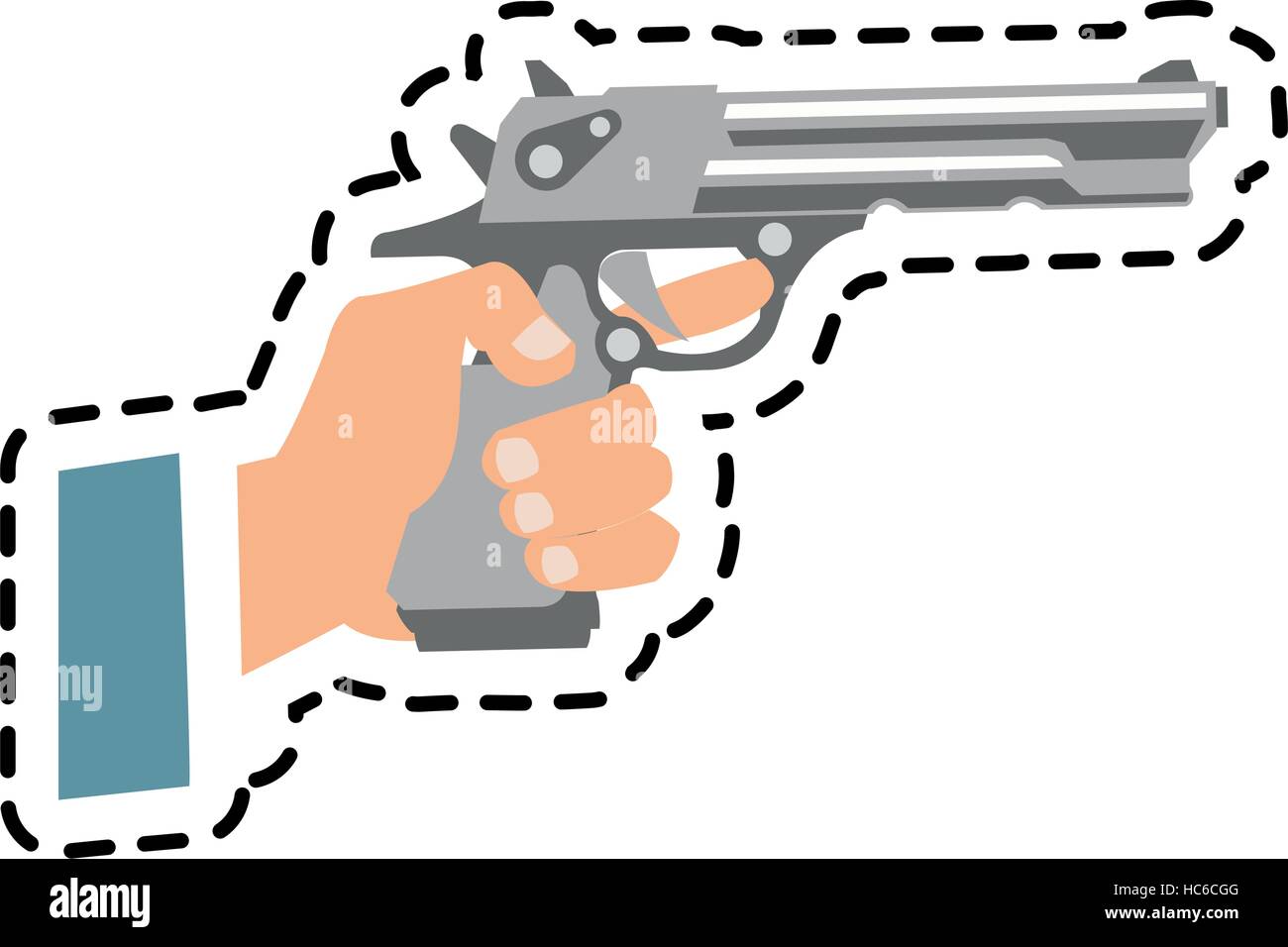 Isolated gun design Stock Vector Image & Art - Alamy