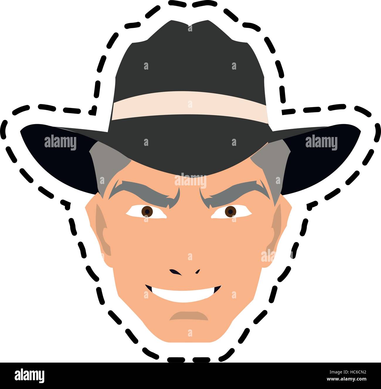 Isolated cowboy cartoon design Stock Vector Image & Art - Alamy