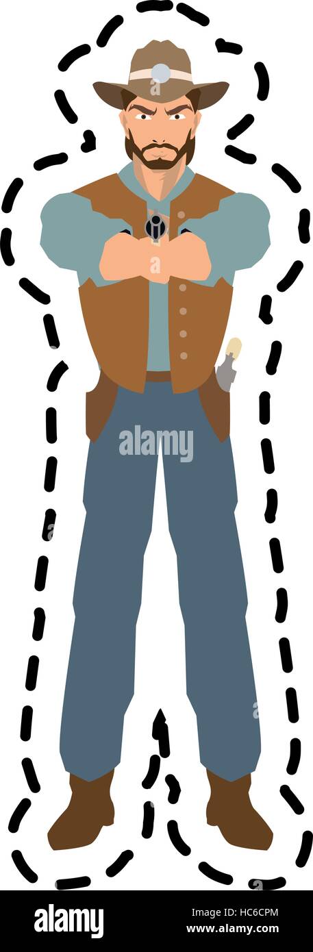 Isolated cowboy cartoon design Stock Vector Image & Art - Alamy