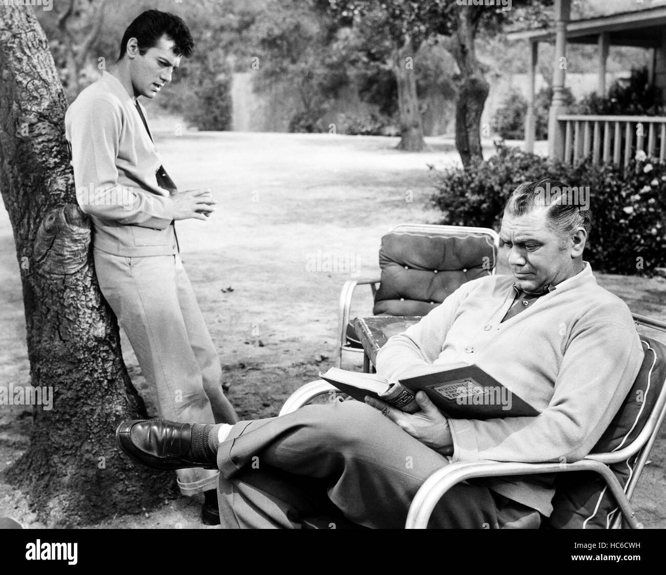 THE SQUARE JUNGLE, from left, Tony Curtis, Ernest Borgnine, 1955 Stock ...