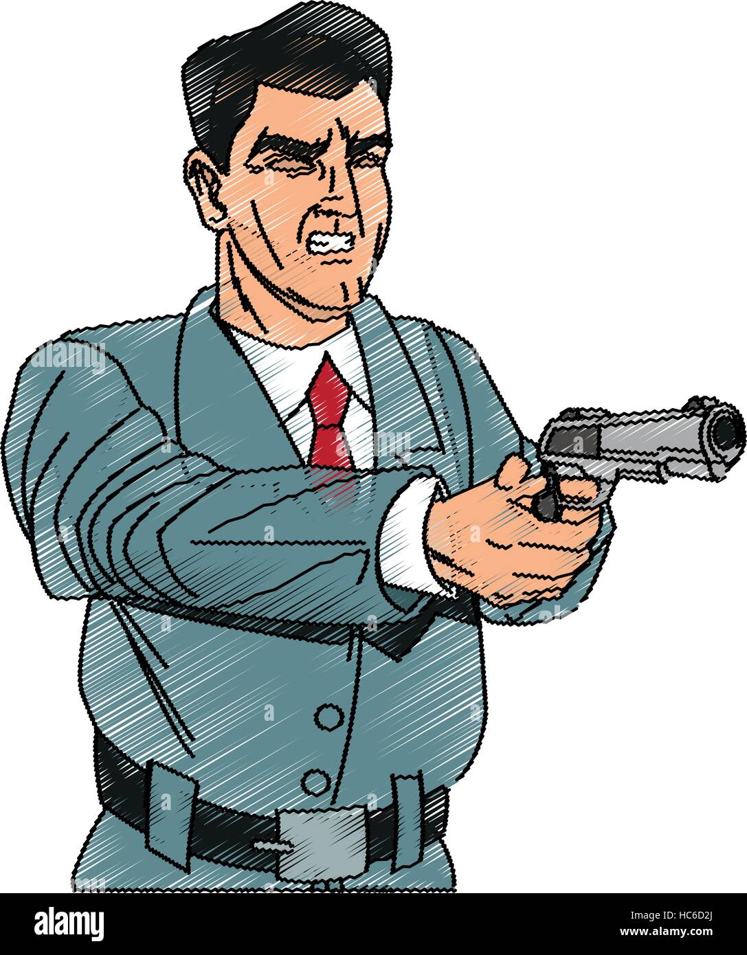 Man cartoon with gun design Stock Vector Image & Art - Alamy