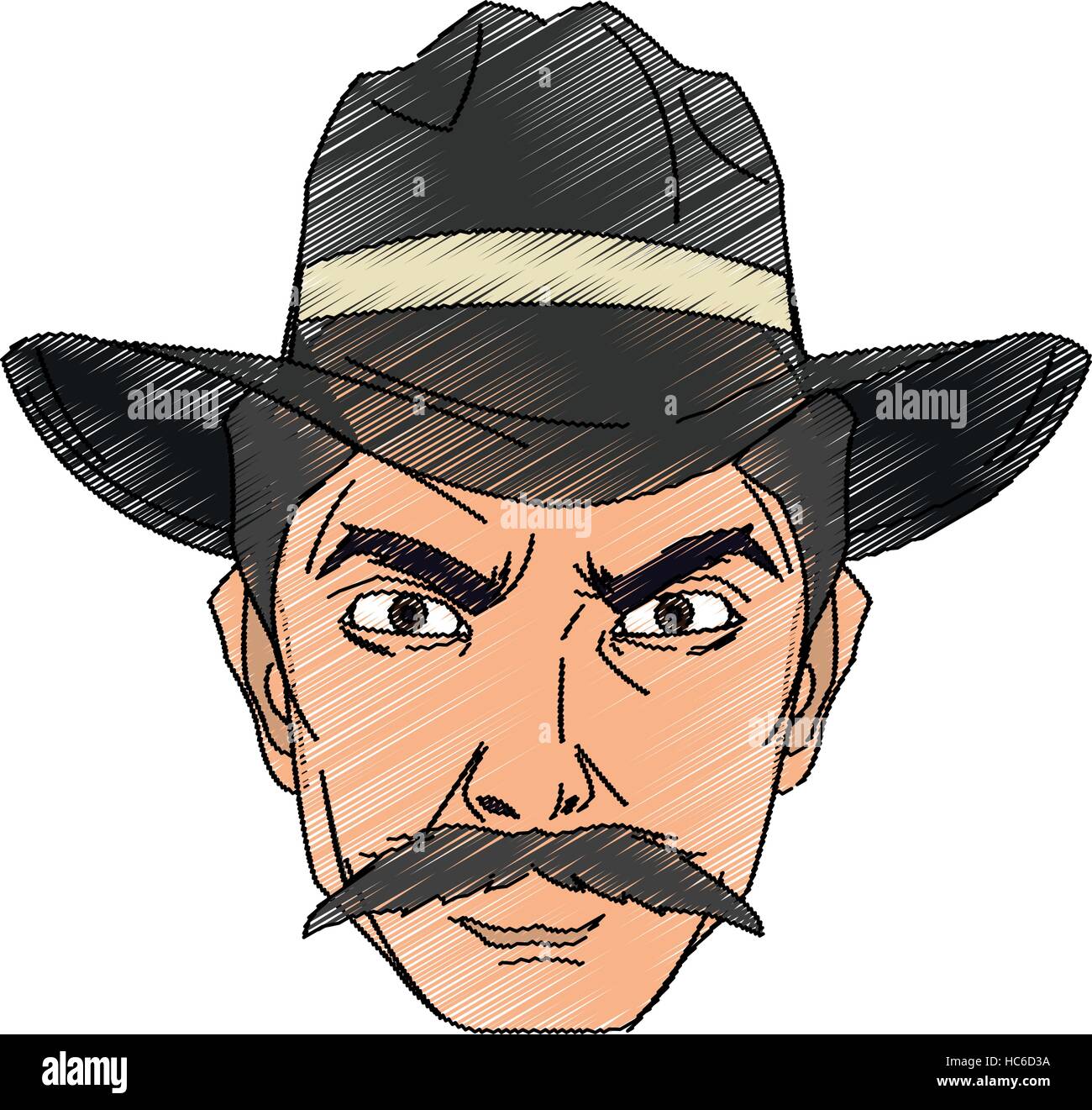 Isolated cowboy cartoon design Stock Vector Image & Art - Alamy