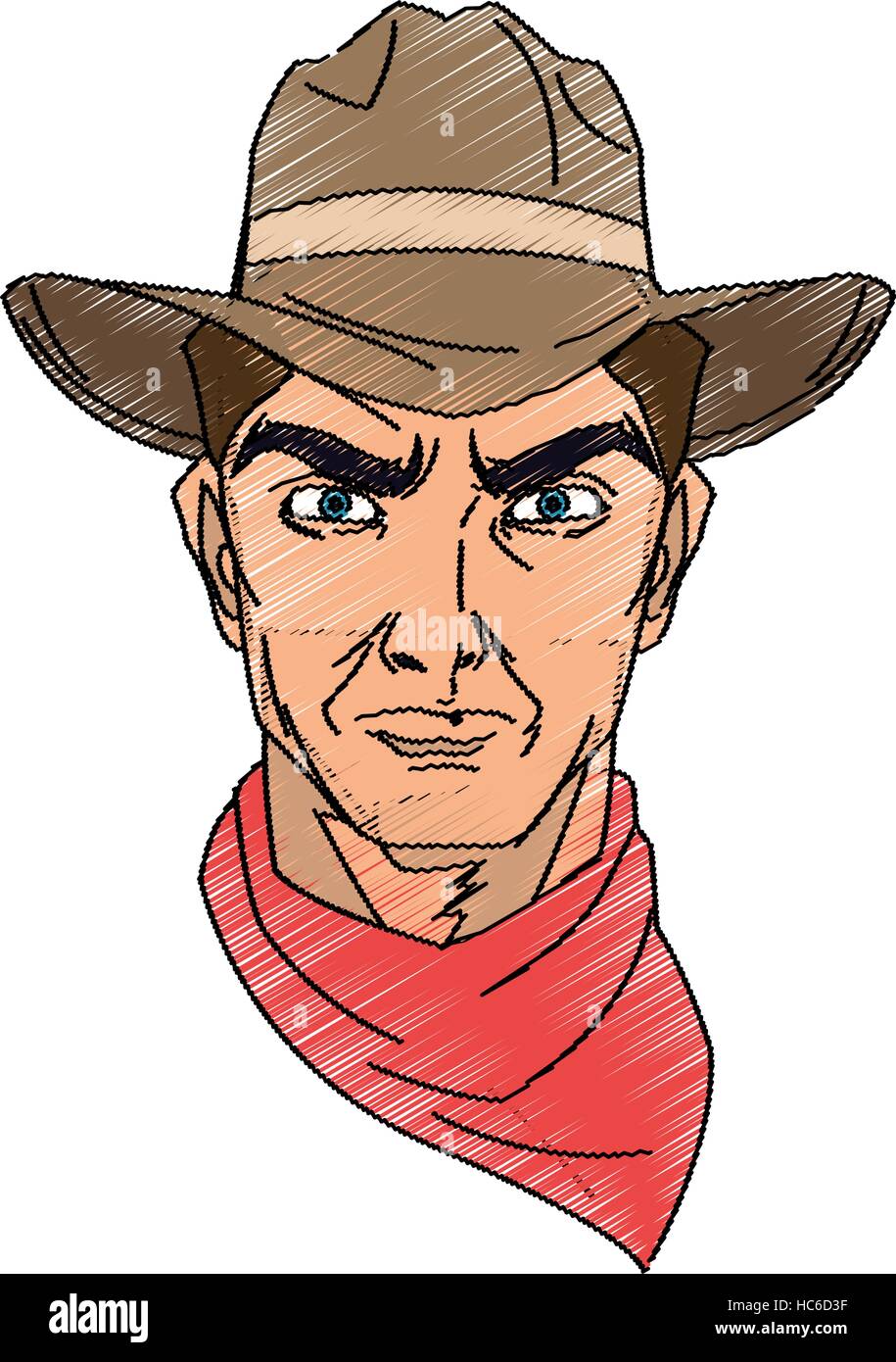 Isolated cowboy cartoon design Stock Vector Image & Art - Alamy