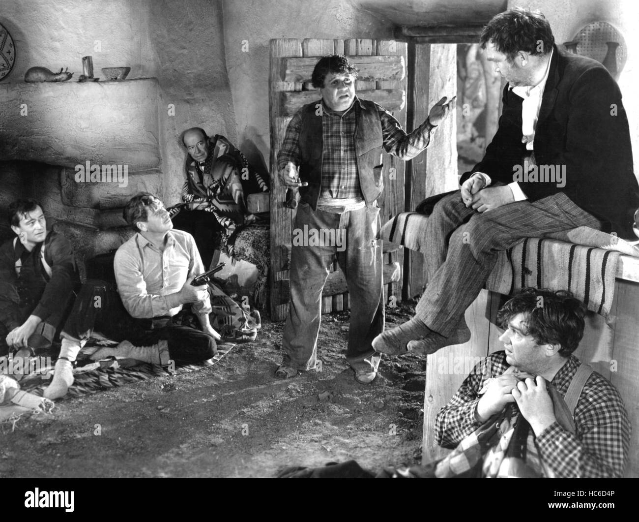 STAGECOACH, John Wayne, George Bancroft, Donald Meek, Andy Devine ...