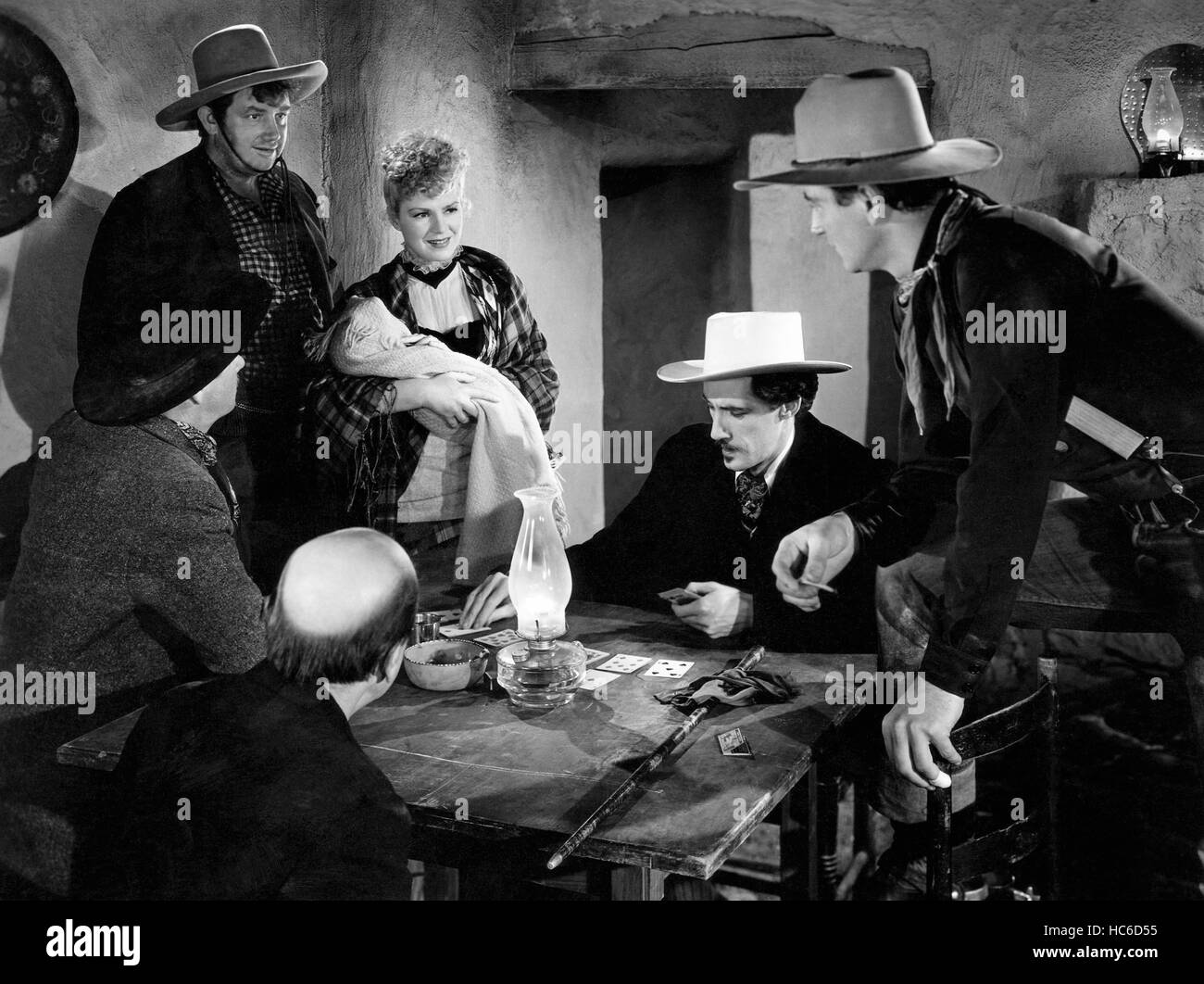 STAGECOACH, Andy Devine, Claire Trevor, John Carradine, John Wayne ...