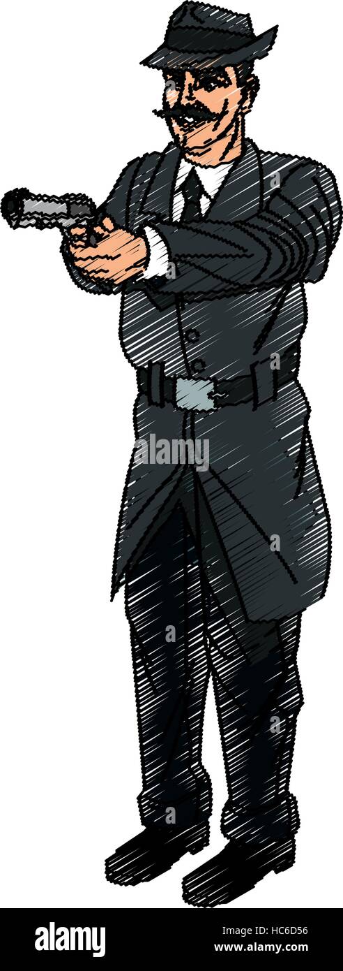 Man cartoon with gun design Stock Vector Image & Art - Alamy
