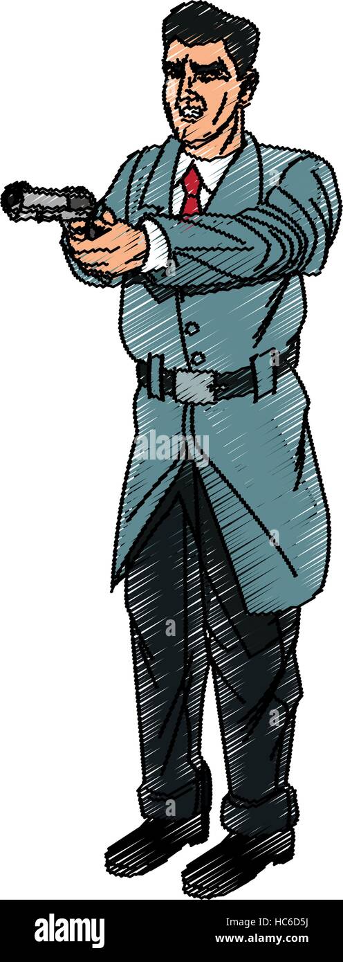 Man cartoon with gun design Stock Vector Image & Art - Alamy