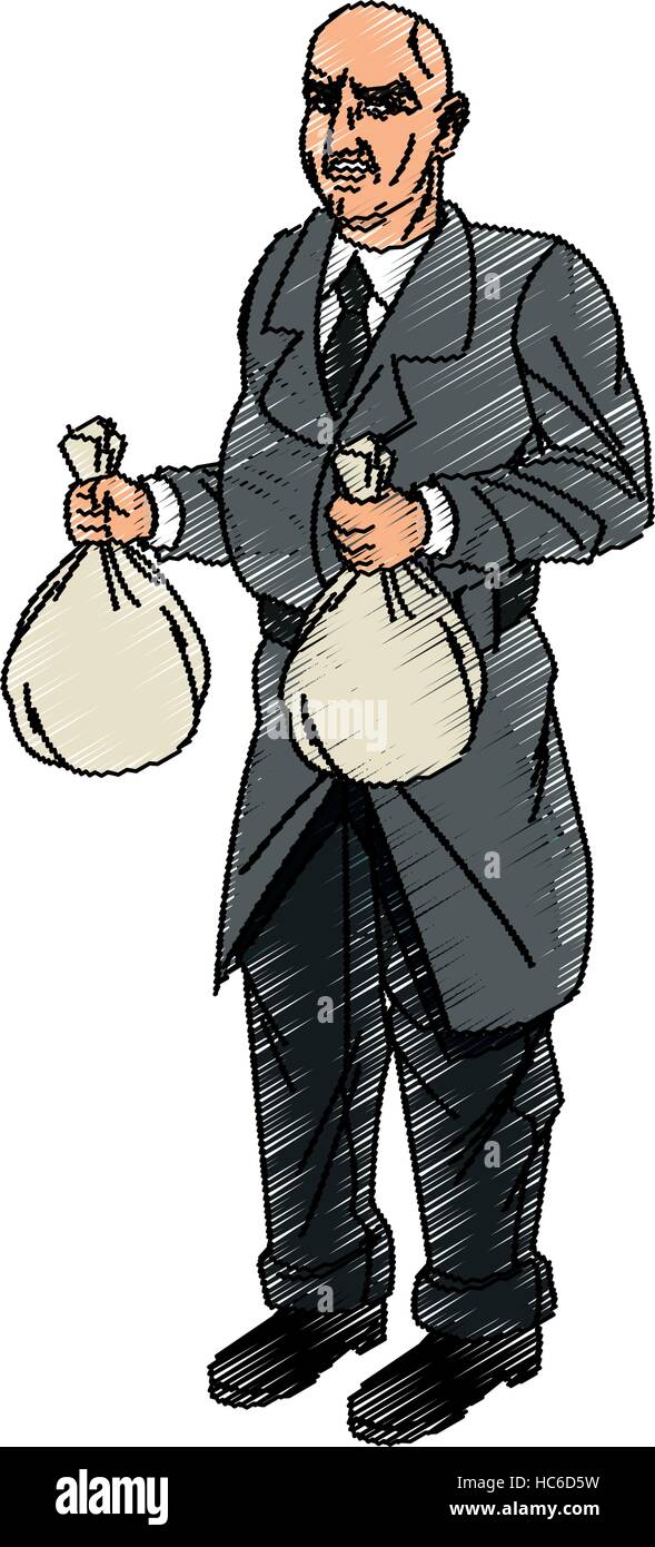 Thief cartoon with money bag design Stock Vector Image & Art - Alamy
