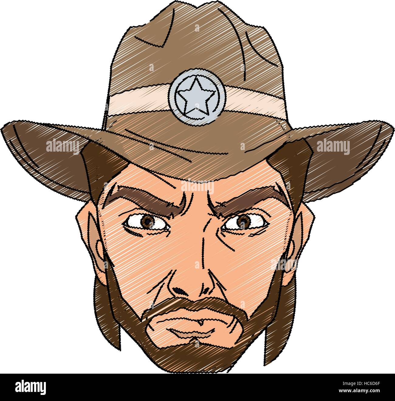 Isolated cowboy cartoon design Stock Vector Image & Art - Alamy