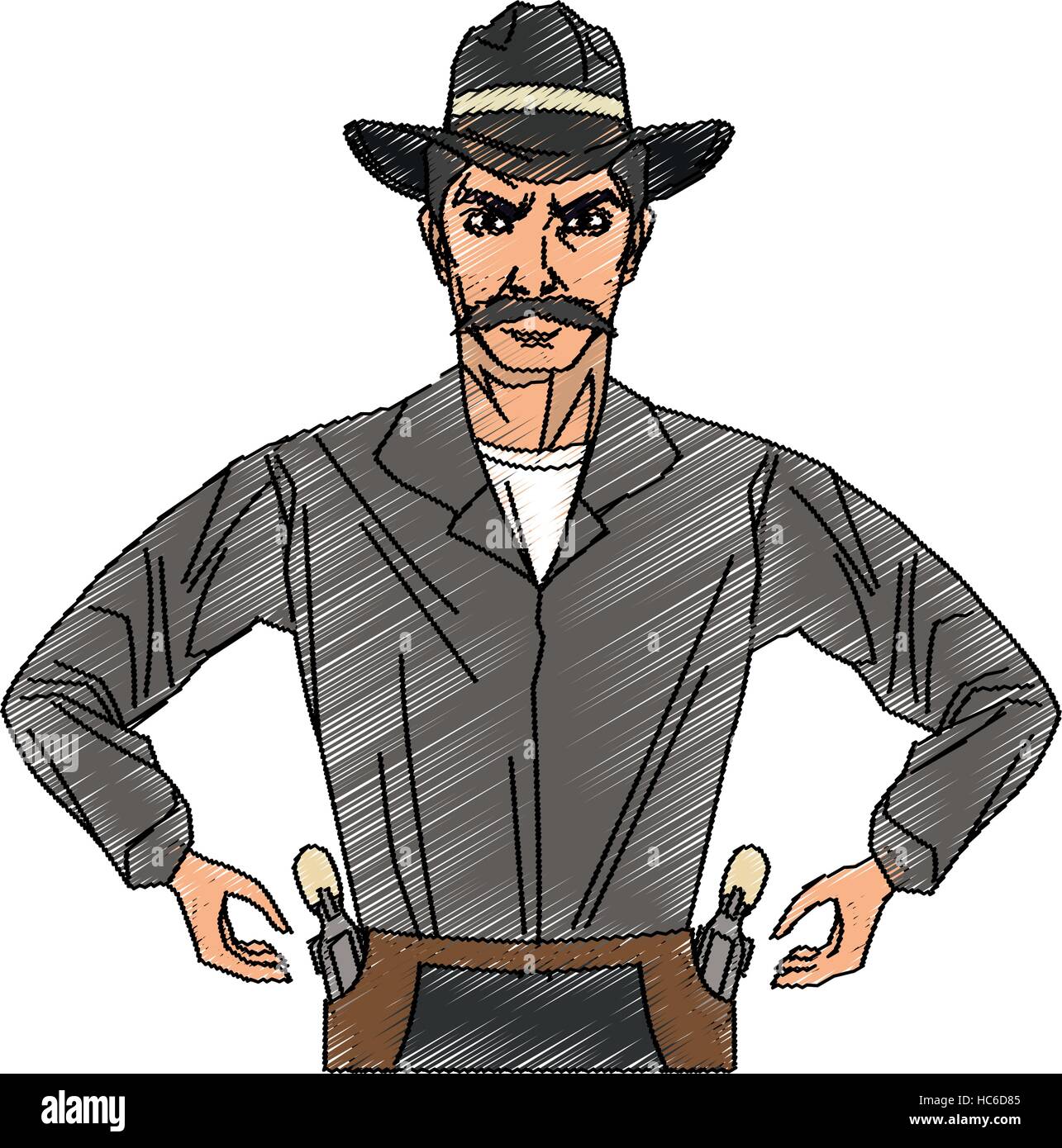 Isolated cowboy cartoon design Stock Vector Image & Art - Alamy