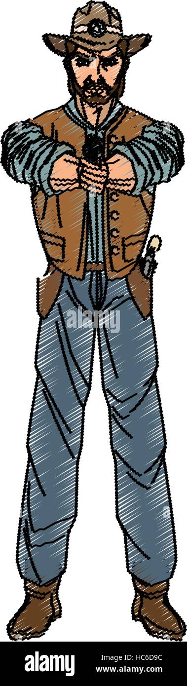 Isolated cowboy cartoon design Stock Vector Image & Art - Alamy