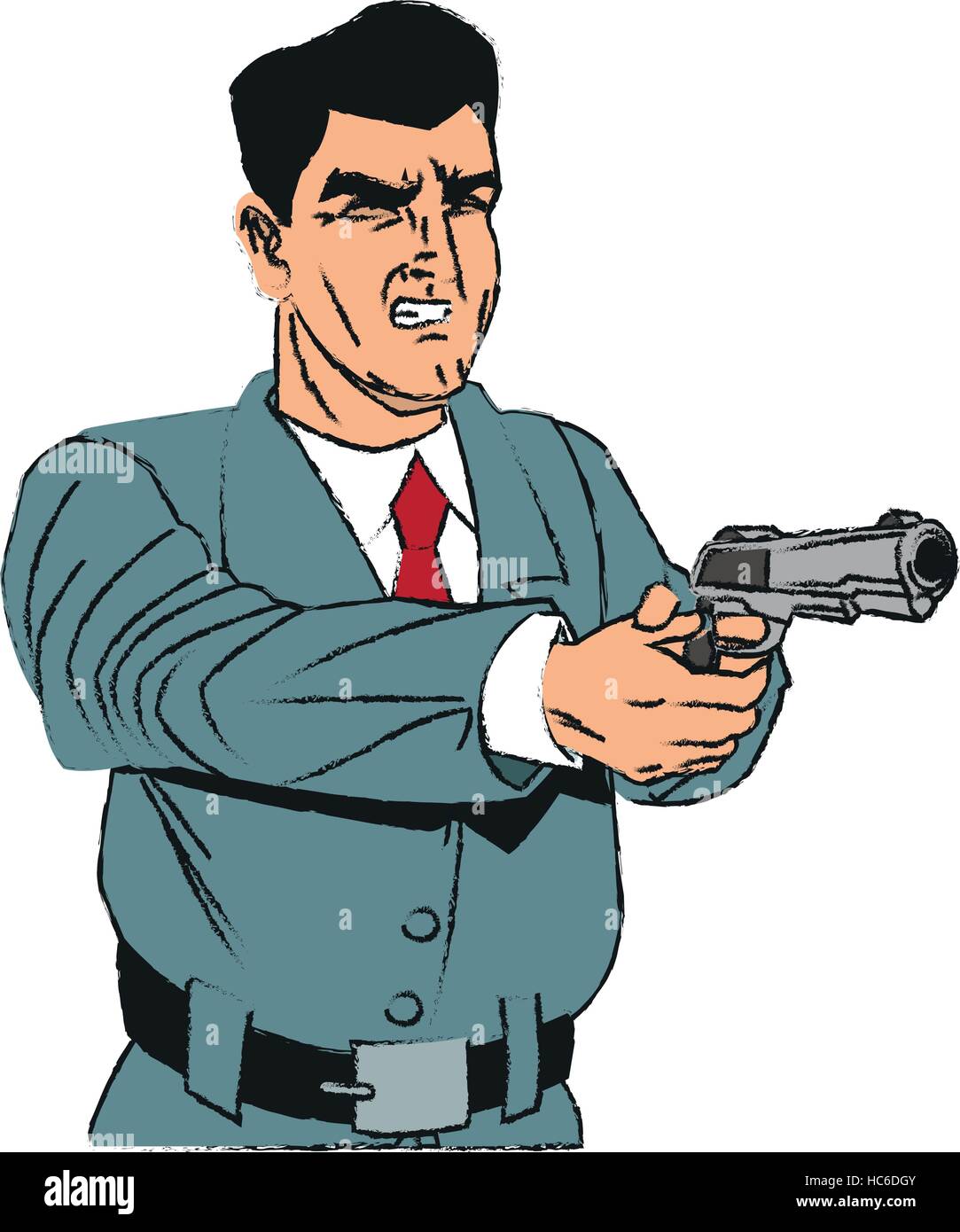 Man cartoon with gun design Stock Vector Image & Art - Alamy