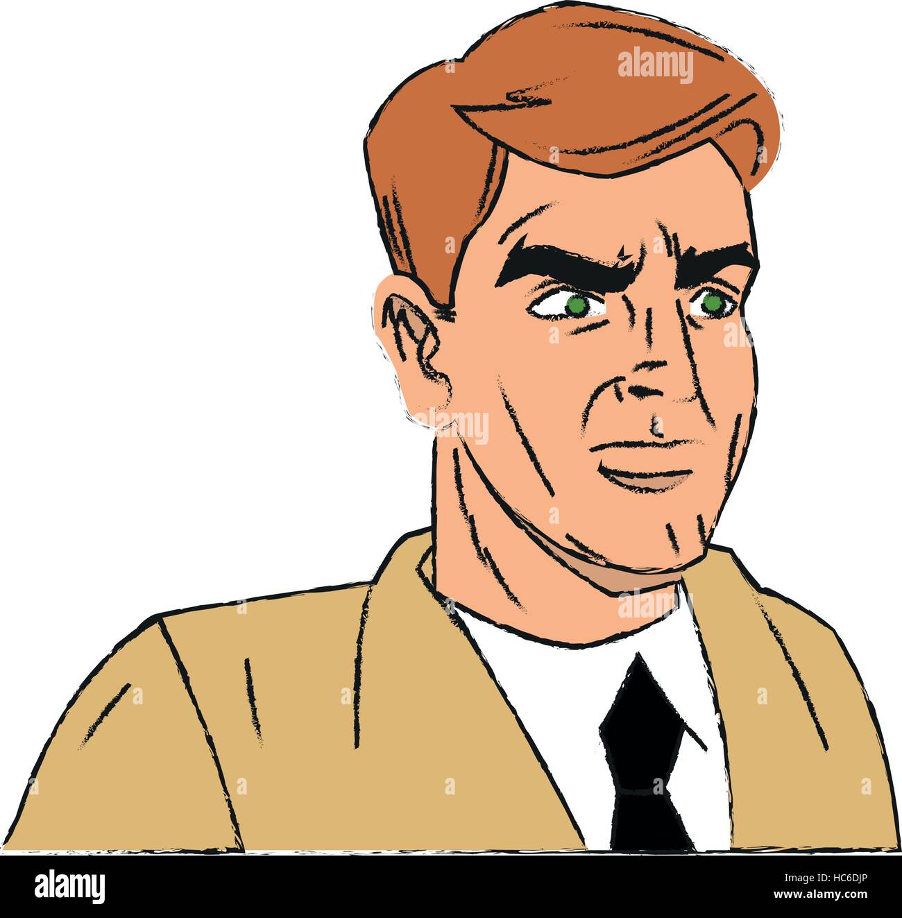 Inspector man cartoon design Stock Vector Image & Art - Alamy