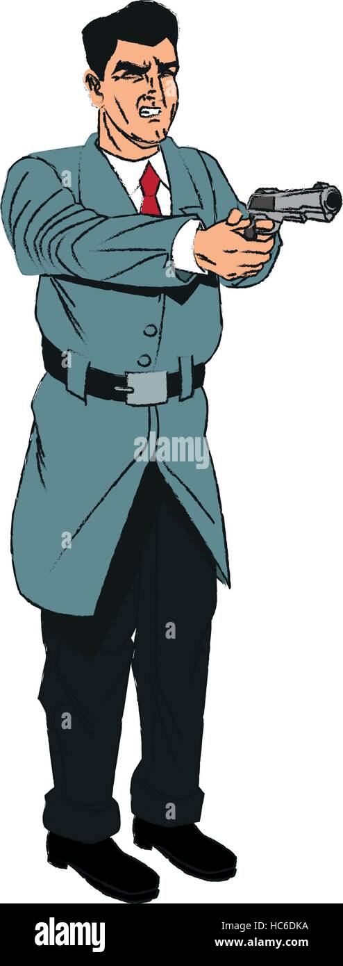 Man cartoon with gun design Stock Vector Image & Art - Alamy