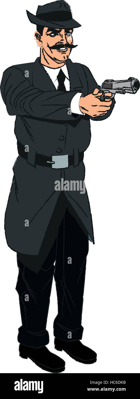 Man cartoon with gun design Stock Vector Image & Art - Alamy