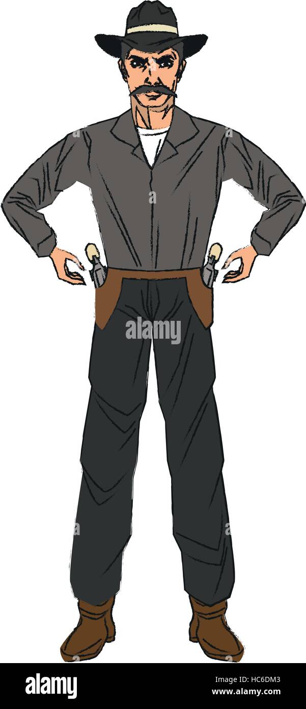Isolated cowboy cartoon design Stock Vector Image & Art - Alamy