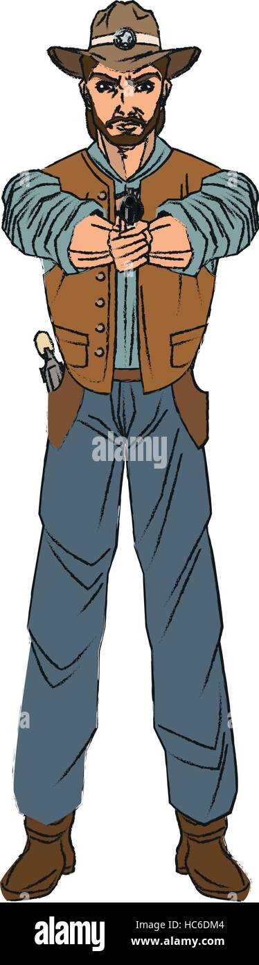 Isolated cowboy cartoon design Stock Vector Image & Art - Alamy