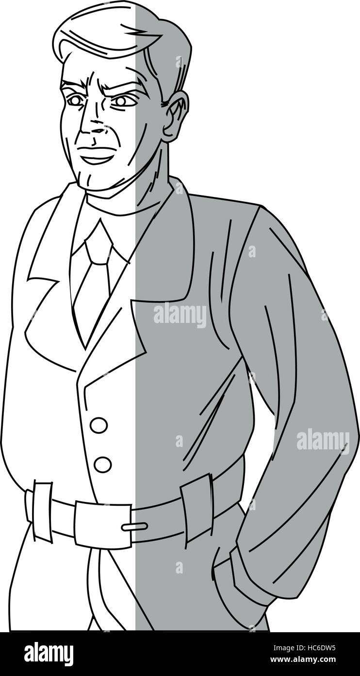 Inspector man cartoon design Stock Vector Image & Art - Alamy