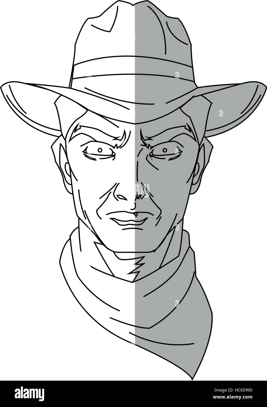 Isolated cowboy cartoon design Stock Vector Image & Art - Alamy