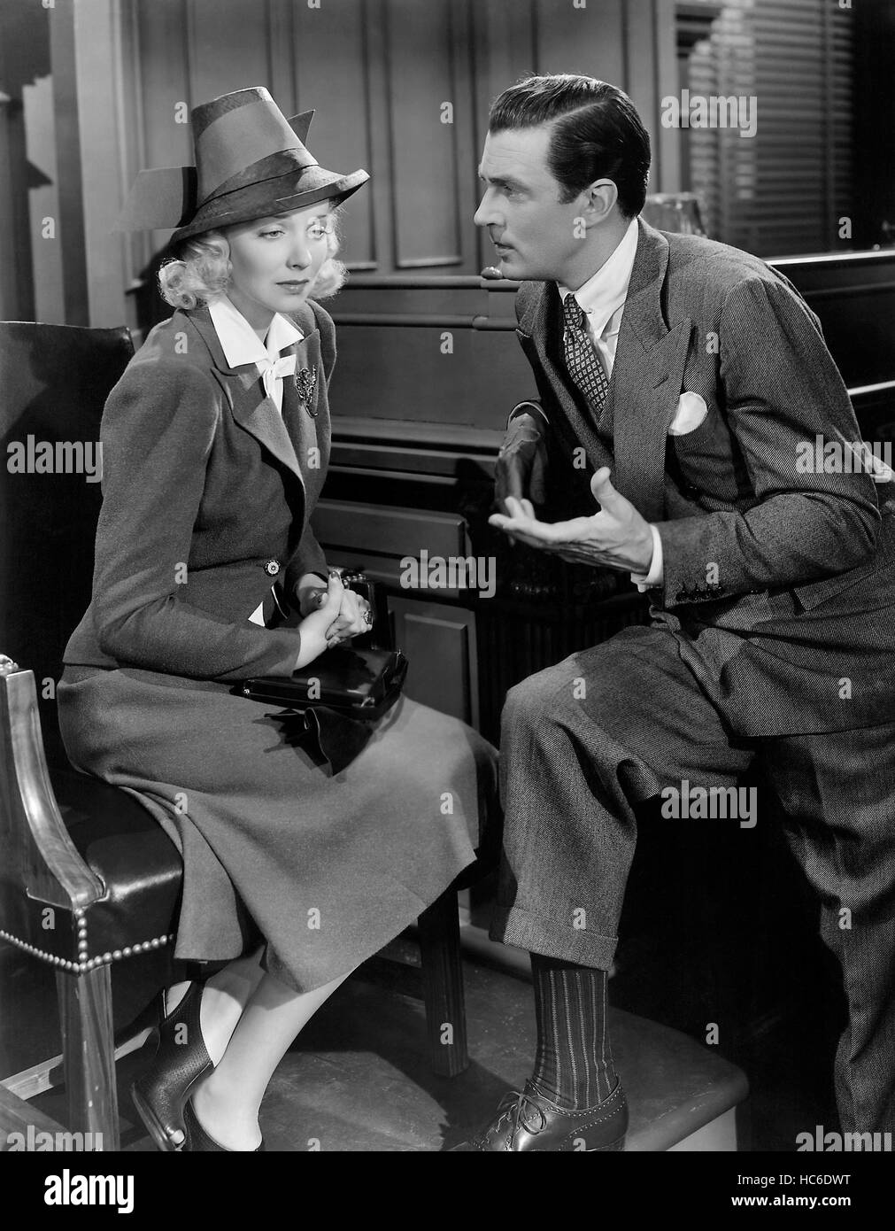 STRONGER THAN DESIRE, Virginia Bruce, Walter Pidgeon, 1939 Stock Photo ...