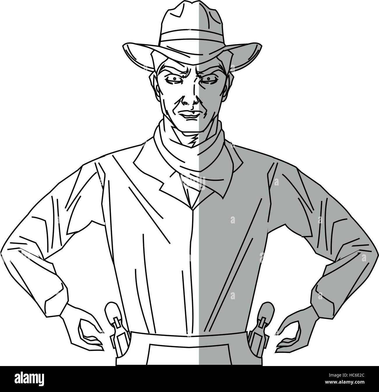 Isolated cowboy cartoon design Stock Vector Image & Art - Alamy