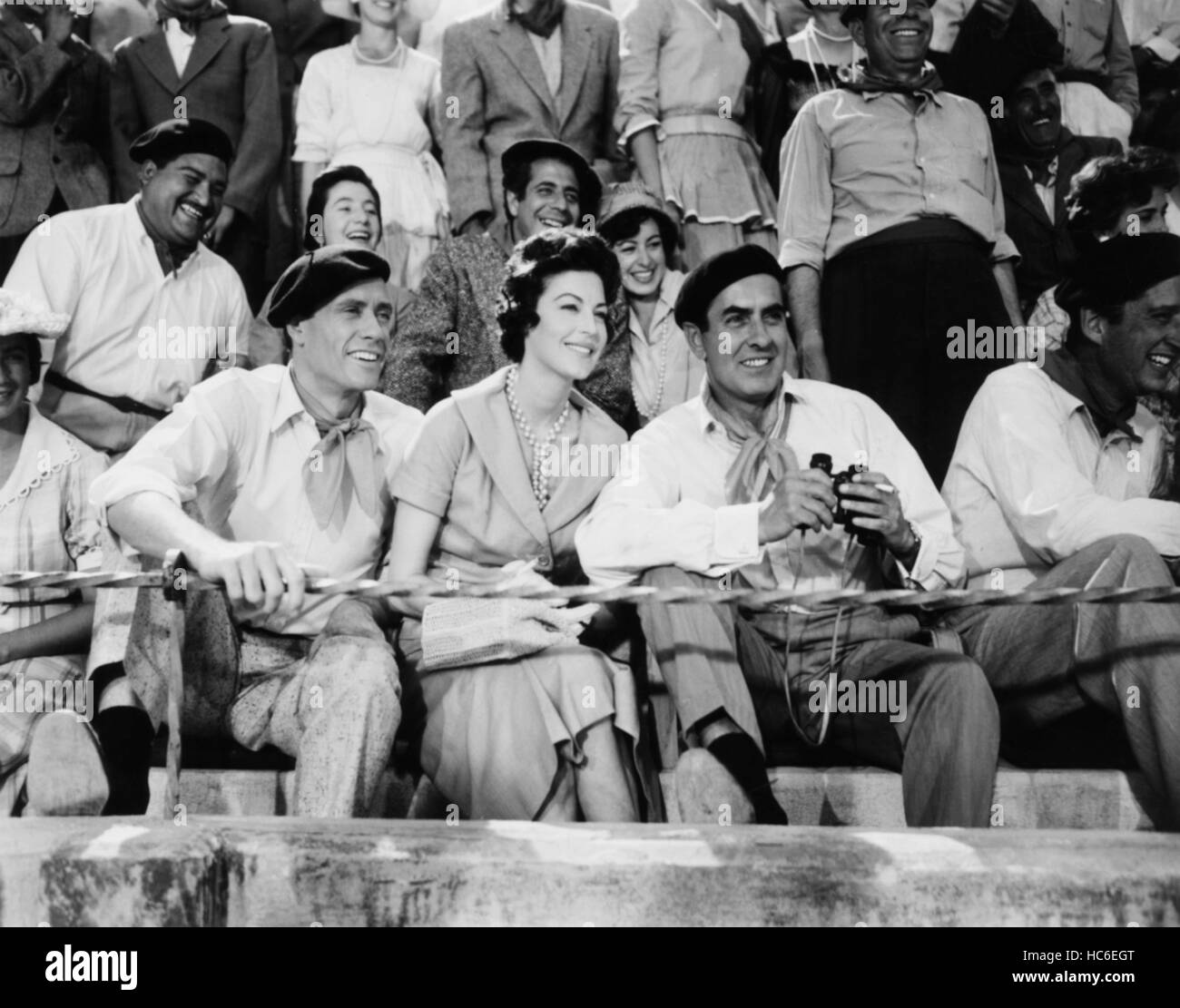 THE SUN ALSO RISES, from left, Mel Ferrer, Ava Gardner, Tyrone Power, 1957, TM & Copyright ©20th ...