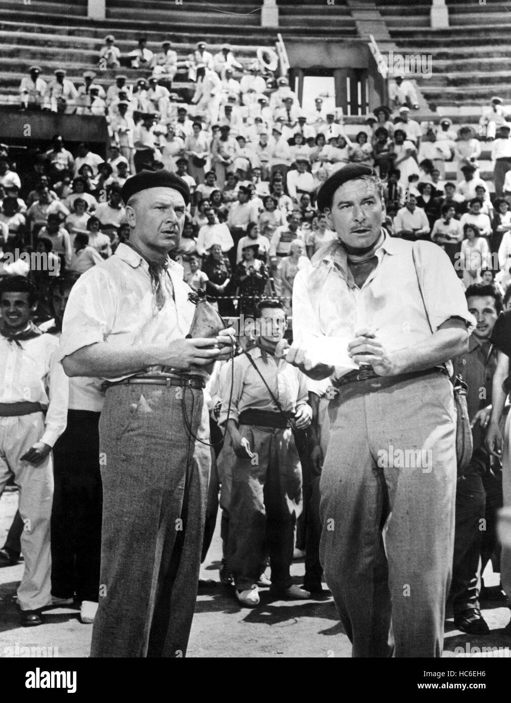 THE SUN ALSO RISES, Eddie Albert, Errol Flynn, 1957 Stock Photo - Alamy