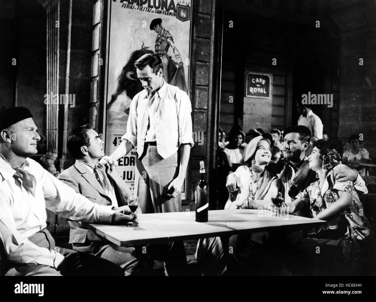 THE SUN ALSO RISES, Eddie Albert, Tyrone Power, Mel Ferrer, Errol Flynn, 1958, TM & Copyright (c ...