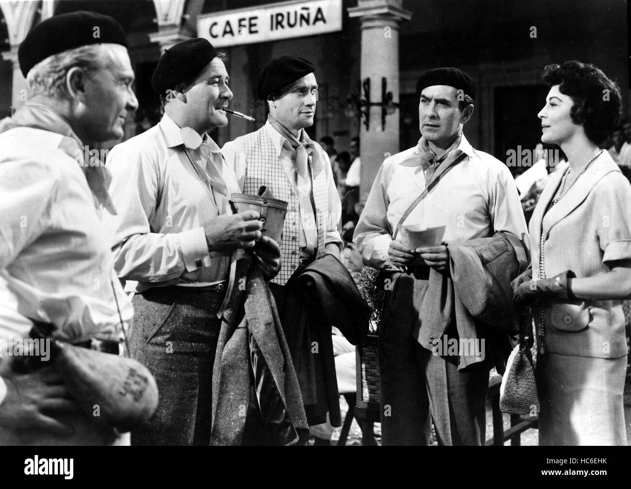THE SUN ALSO RISES, Eddie Albert, Errol Flynn, Mel Ferrer, Tyrone Power, Ava Gardner, 1958, TM ...