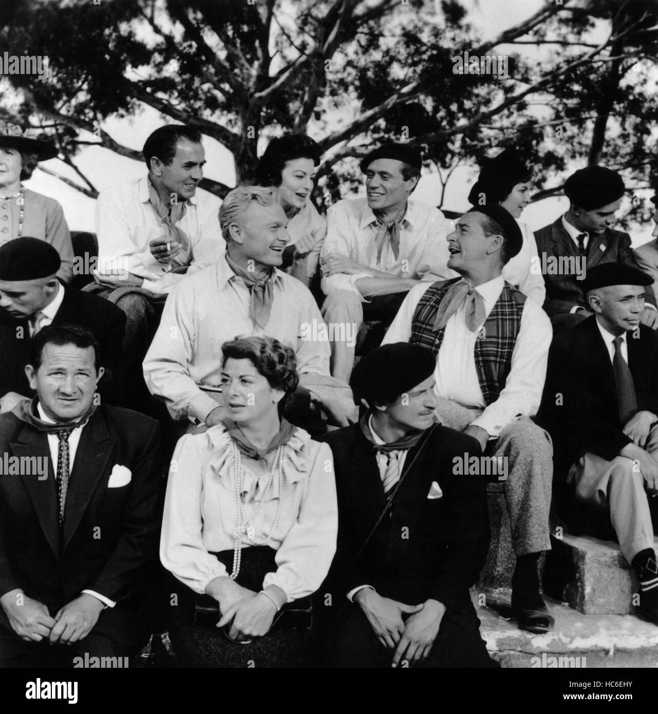 THE SUN ALSO RISES, Tyrone Power, Eddie Albert, Ava Gardner, Mel Ferrer, Errol Flynn, 1957, TM ...