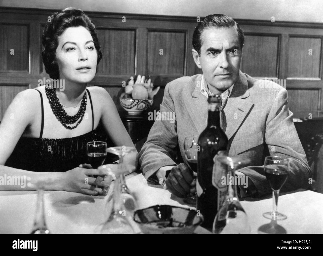 THE SUN ALSO RISES, from left, Ava Gardner, Tyrone Power, 1957, TM & Copyright ©20th Century Fox ...