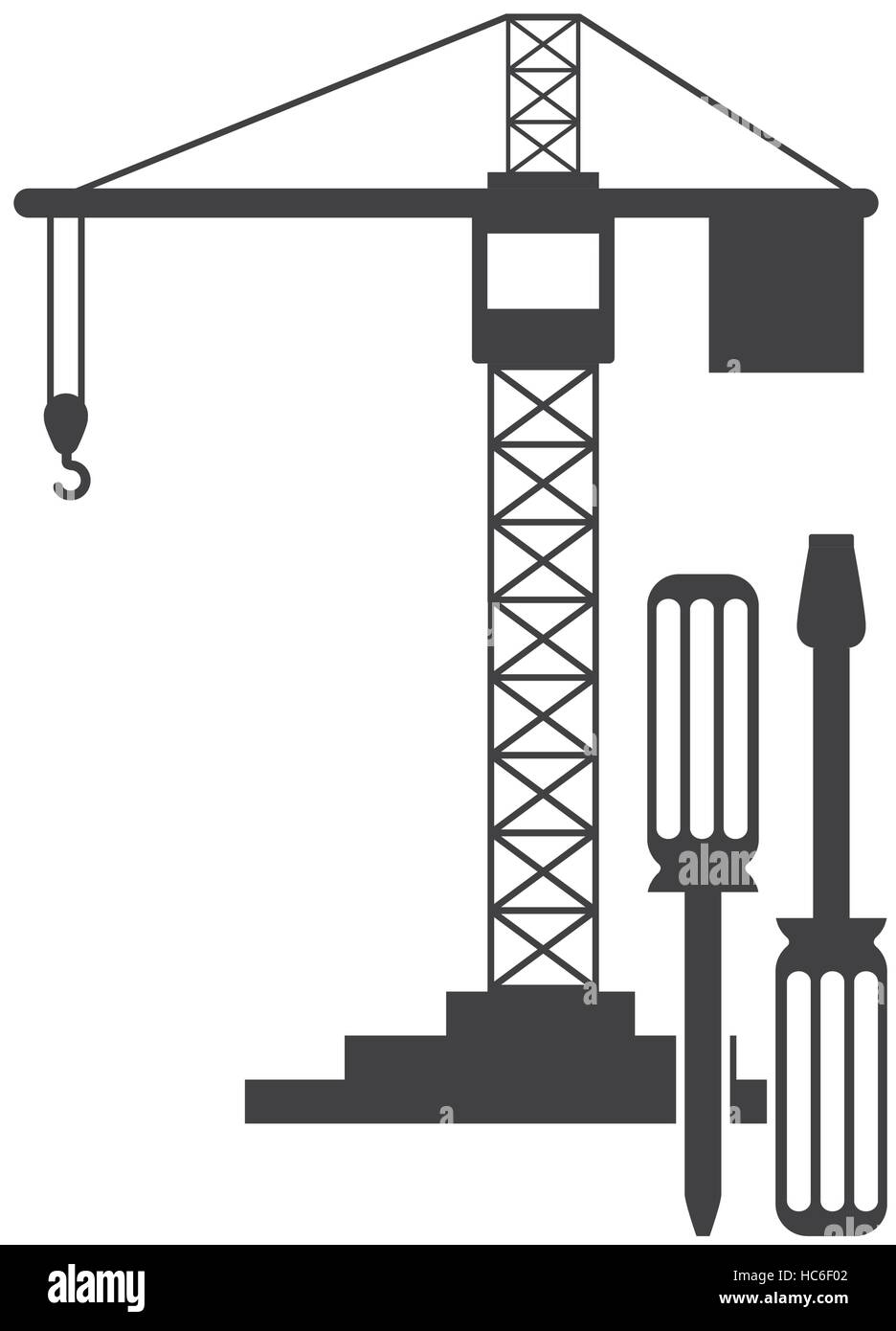 Isolated crane of construction design Stock Vector Image & Art - Alamy